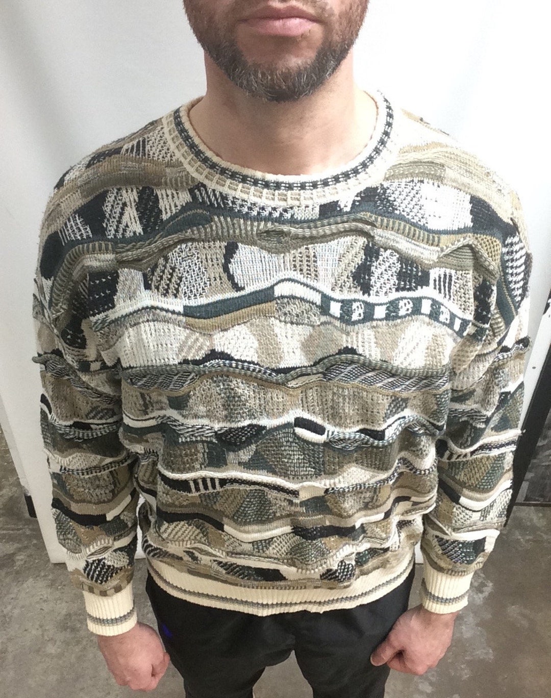 Vintage 90's Coogi Inspired Colorful Biggie Smalls Bill Cosby Picasso ...