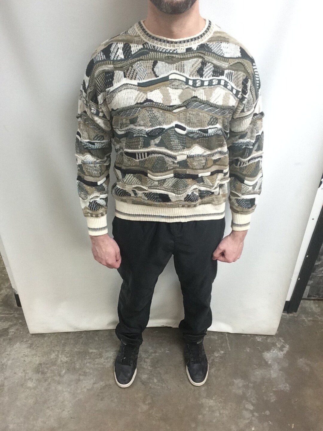 Vintage 90's Coogi Inspired Colorful Biggie Smalls Bill Cosby Picasso ...