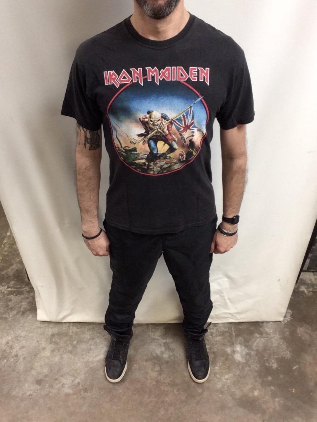 Vintage 2000's Iron Maiden Rock Band Concert the Trooper Skeleton Tour ...