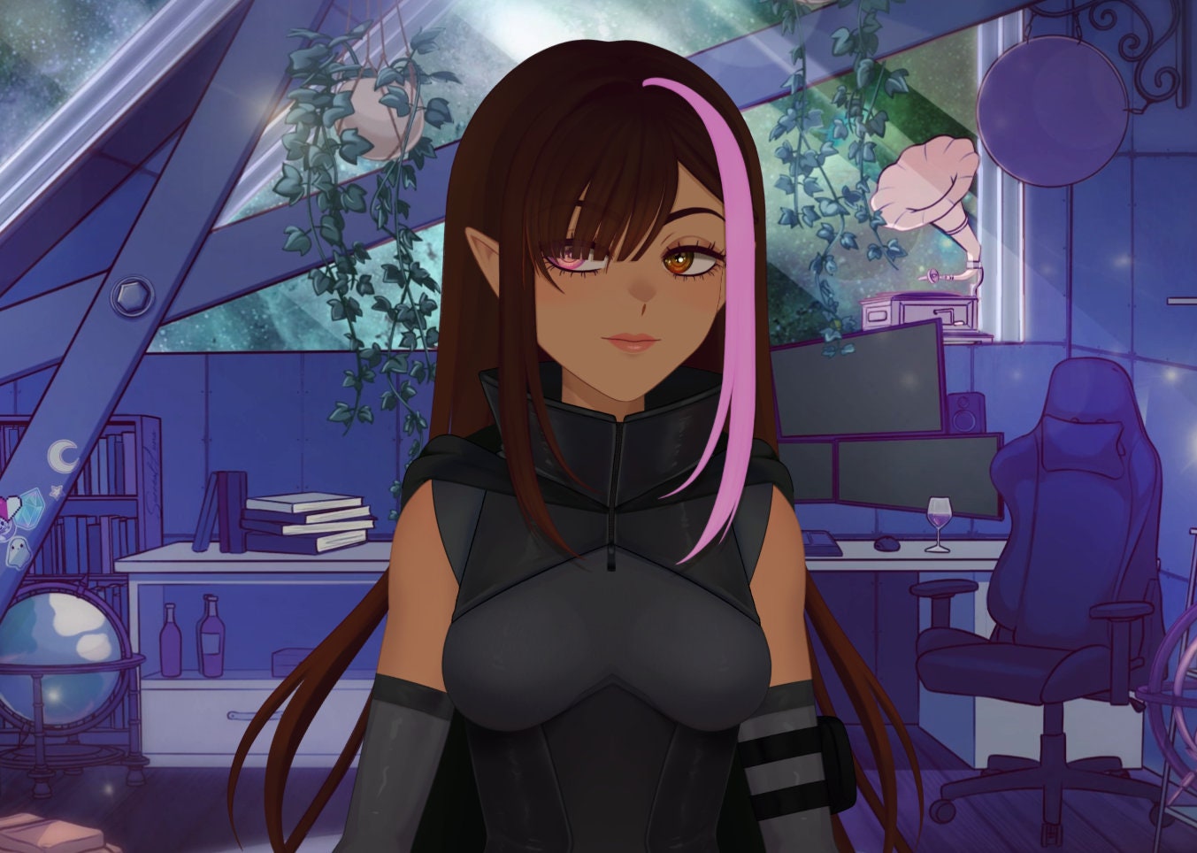 Live 2D/ Vtube Studios Fantasy Rogue Vtuber Model, Ready to Use and for ...