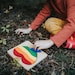 Rainbow Heart Puzzle, Wooden Puzzle, Gift for Kids, Montessori Material ...
