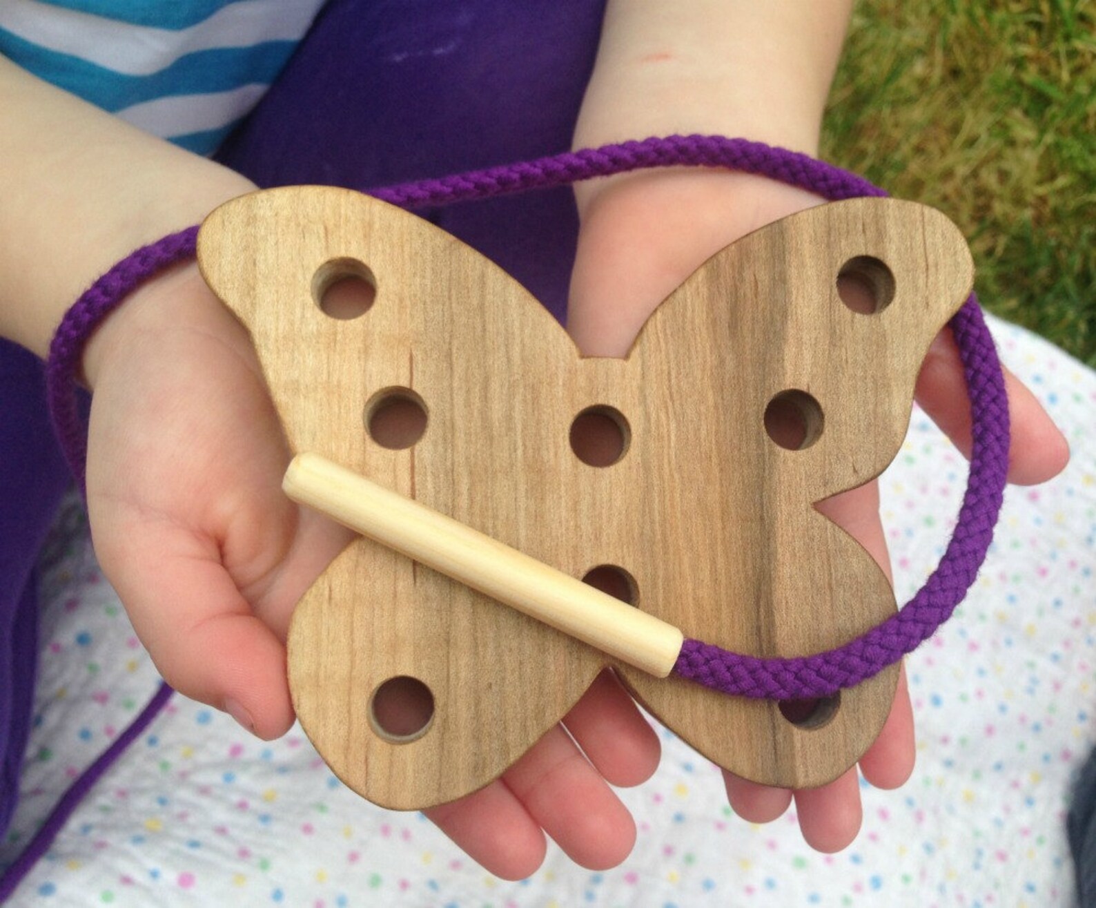 Wood Butterfly Toy, Wooden Lacing Card, Children's Toys, Gifts for Kids ...