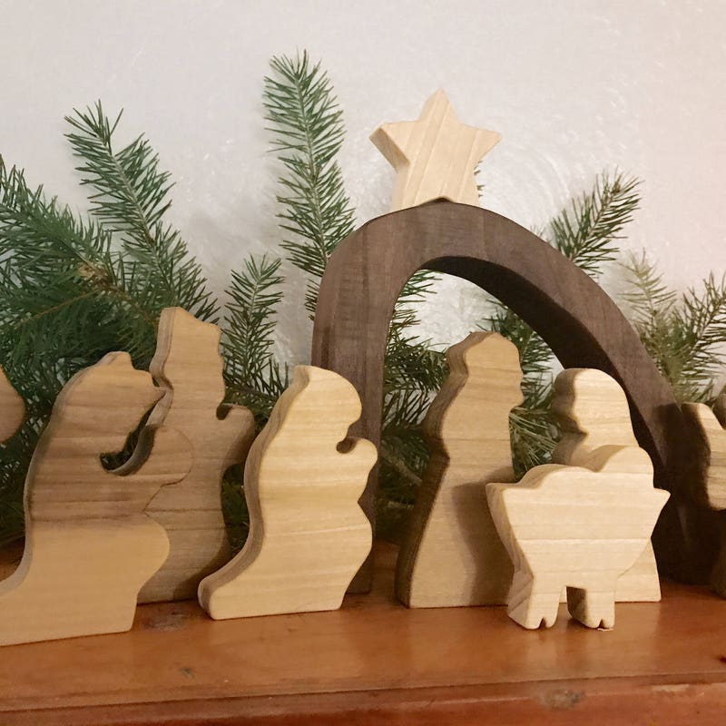 Wooden Nativity - Etsy