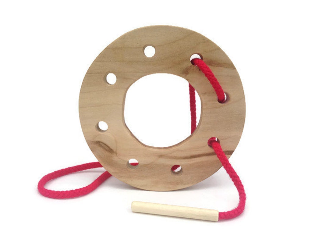 Wooden Lacing Toy, Toys for Toddlers, Fine Motor Toys for Kids, Busy ...