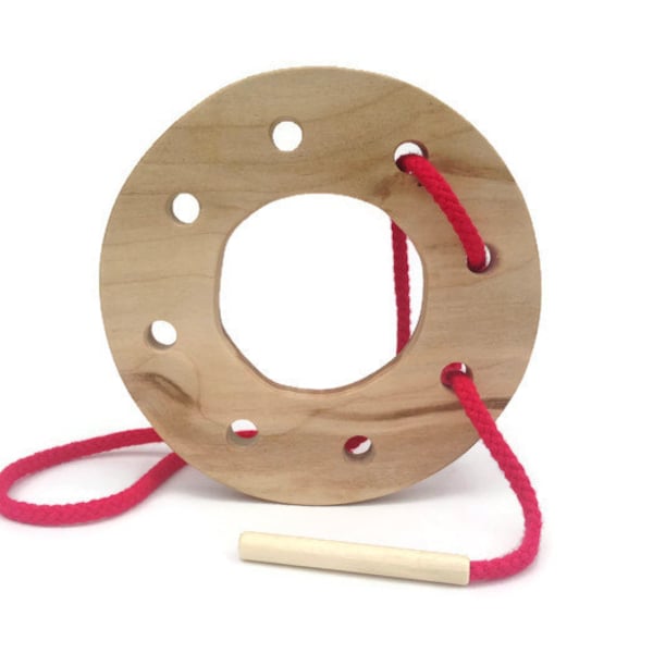 Wooden Lacing Toy - Etsy