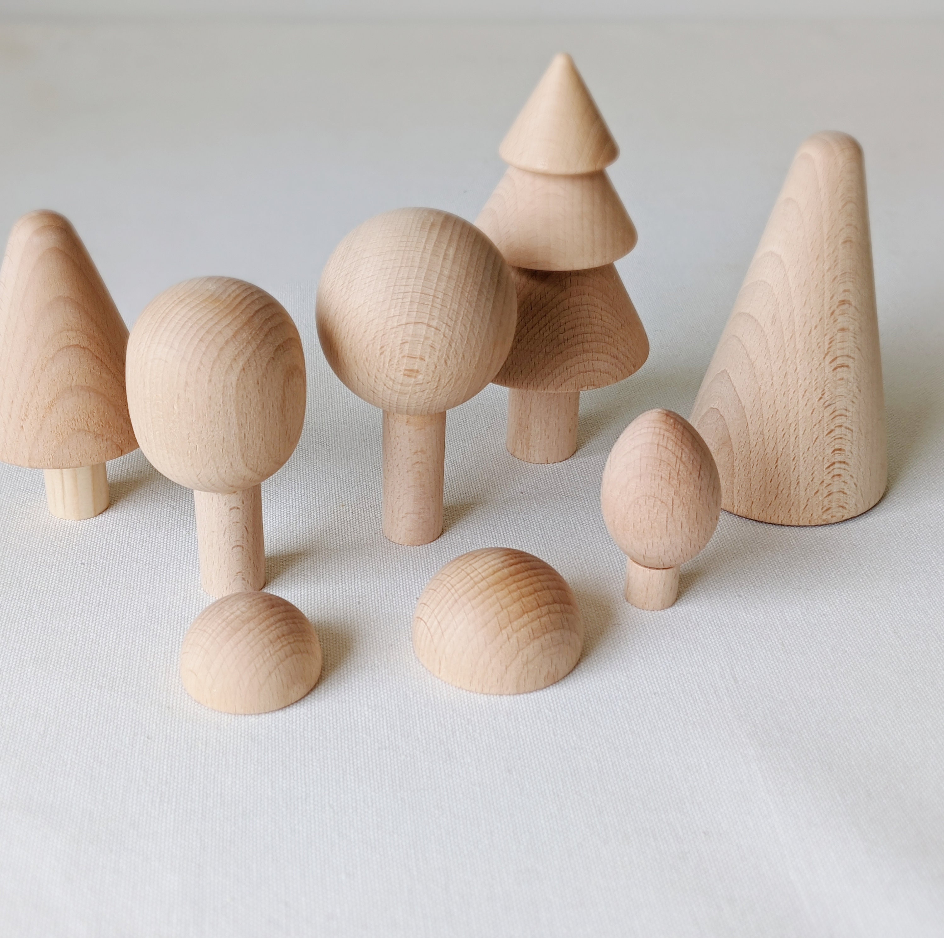 Wooden Tree, Plants, Forest for Kids Pretend Play, DIY Painting ...