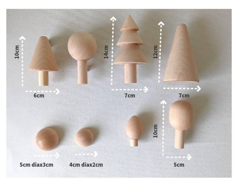 Wooden Tree Plants Forest for Kids Pretend Play DIY - Etsy