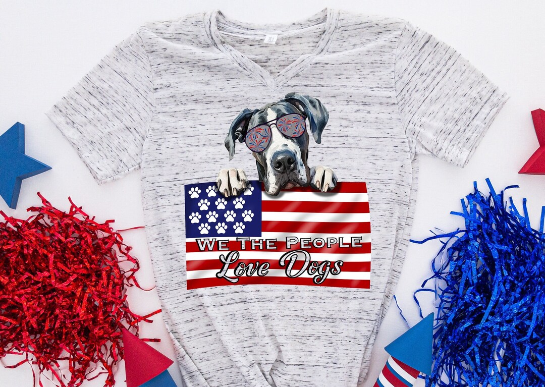 4th of July Dog Lover Great Dane American Flag USA Sunglasses ...