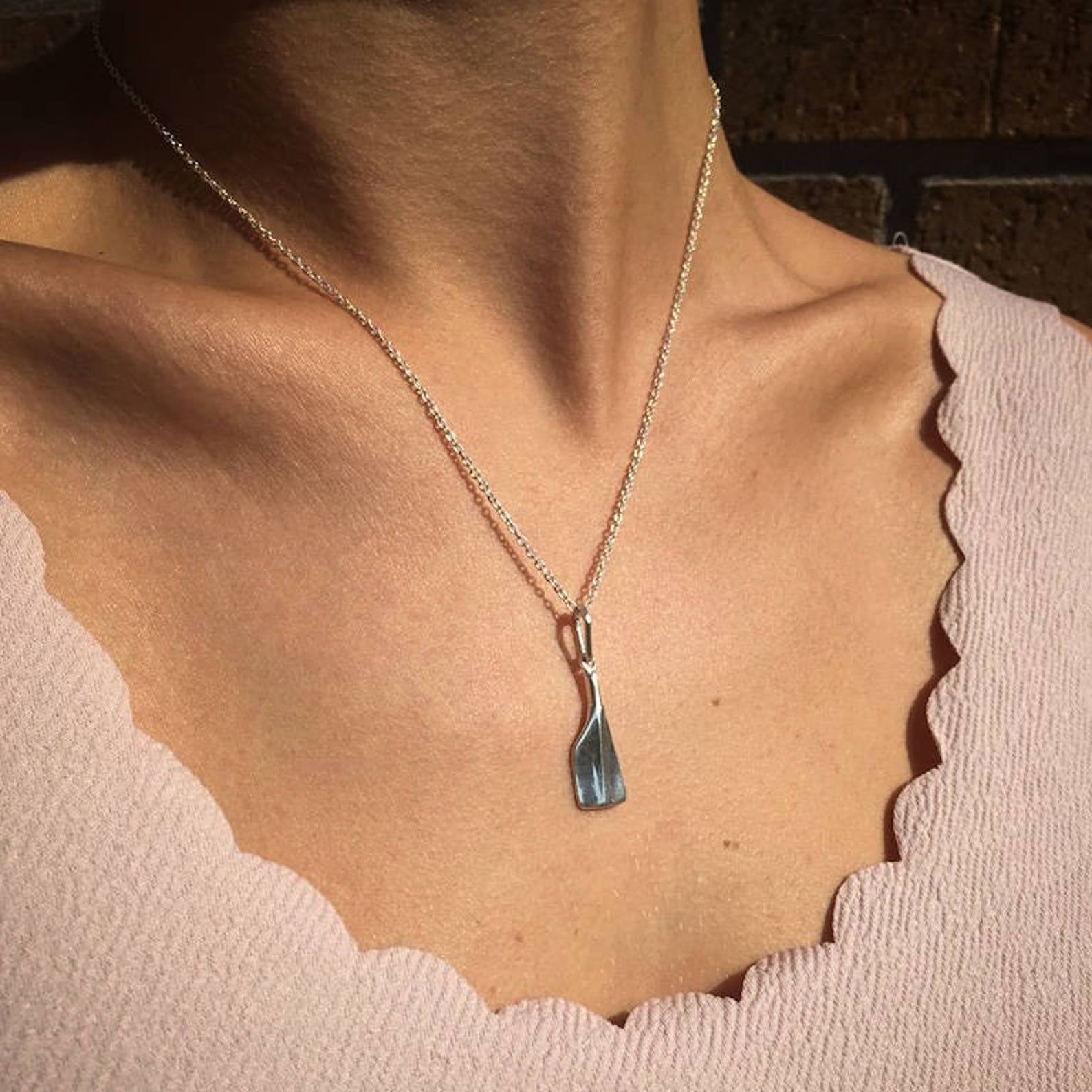 Rowing Oar Blade Pendant Oar Pendant / Crew Jewelry - Etsy