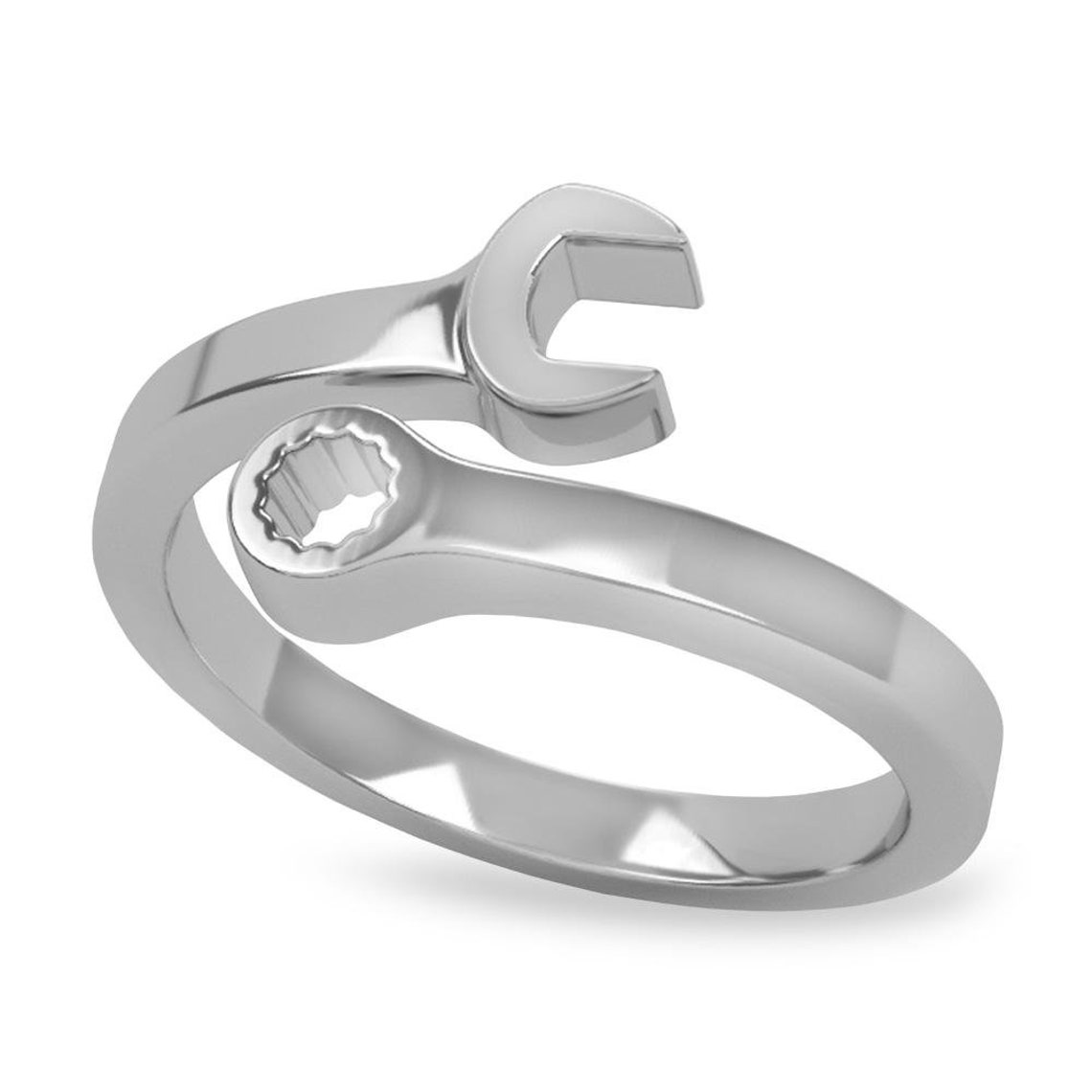 Wrench Ring in Premium Sterling Silver - Etsy