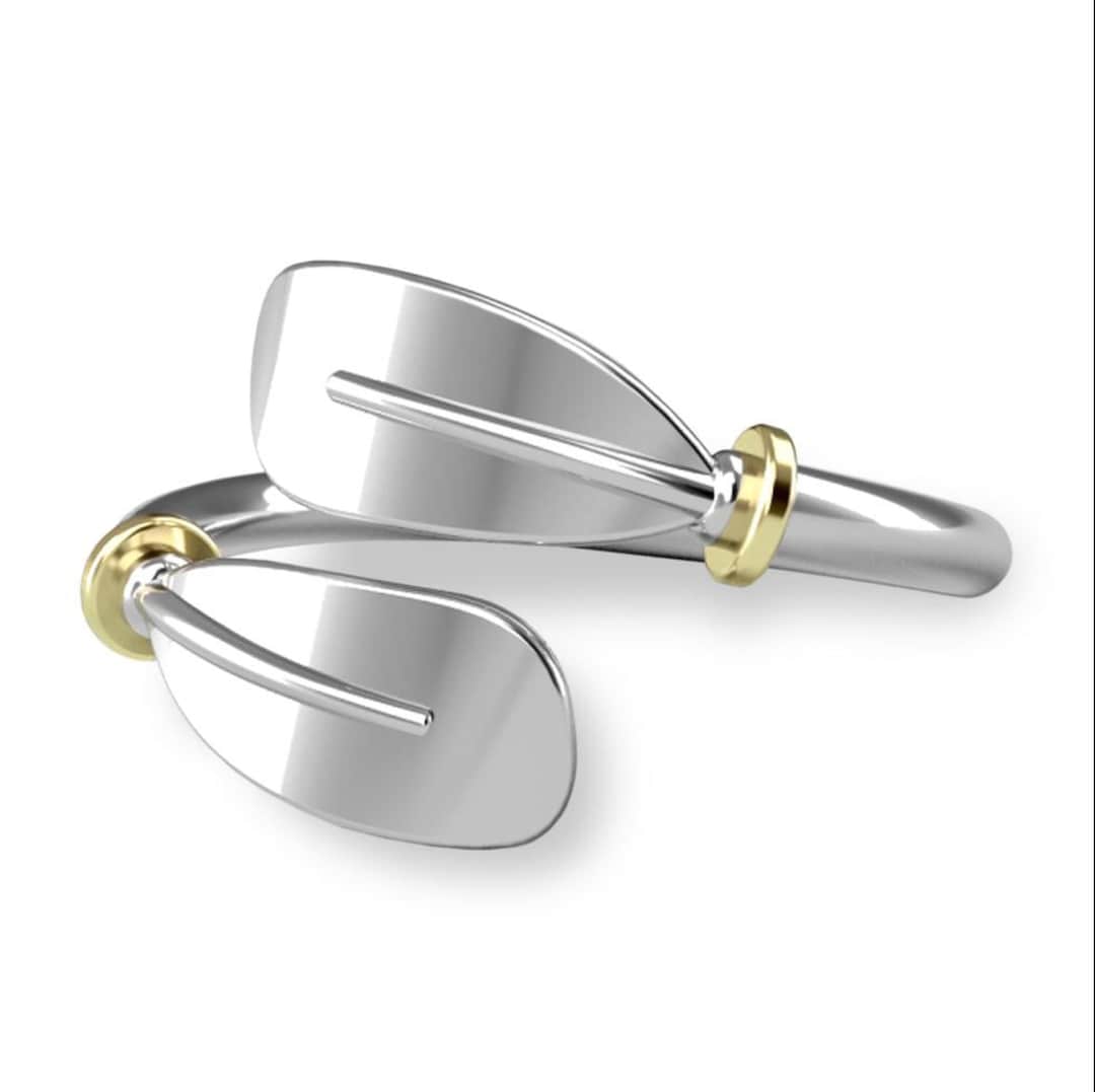 Rowing Vintage Oar Sculling Ring in Premium Sterling Silver | Rowing ...