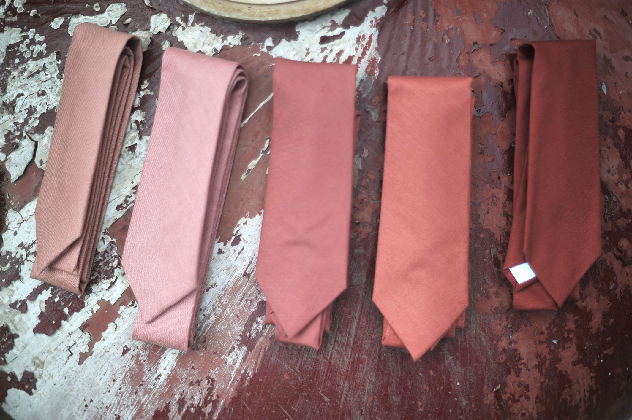 OldNew Red contemporary earth matte tie ties | Etsy