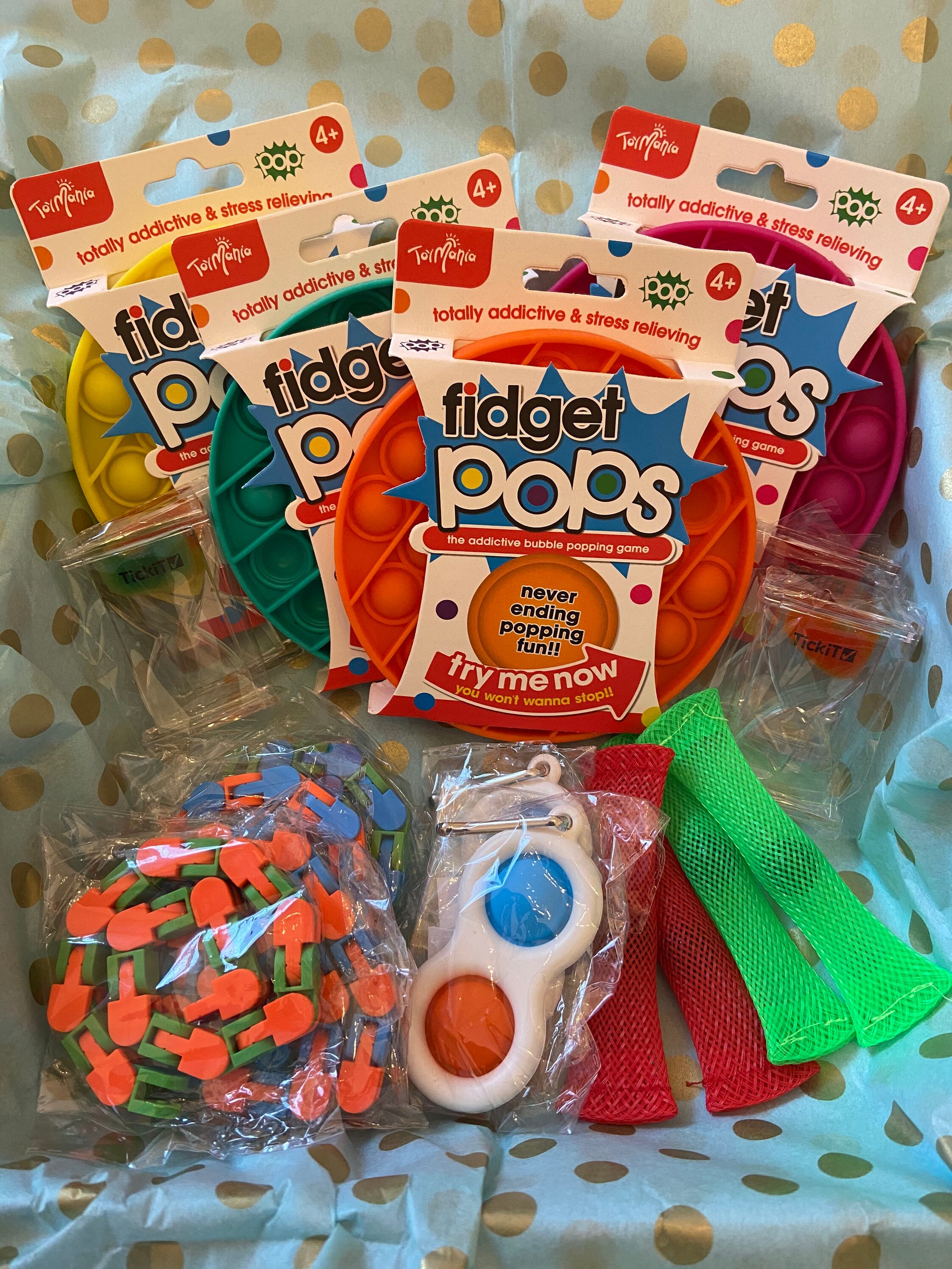 Large fidget box party bag fillers pop its sensory box | Etsy