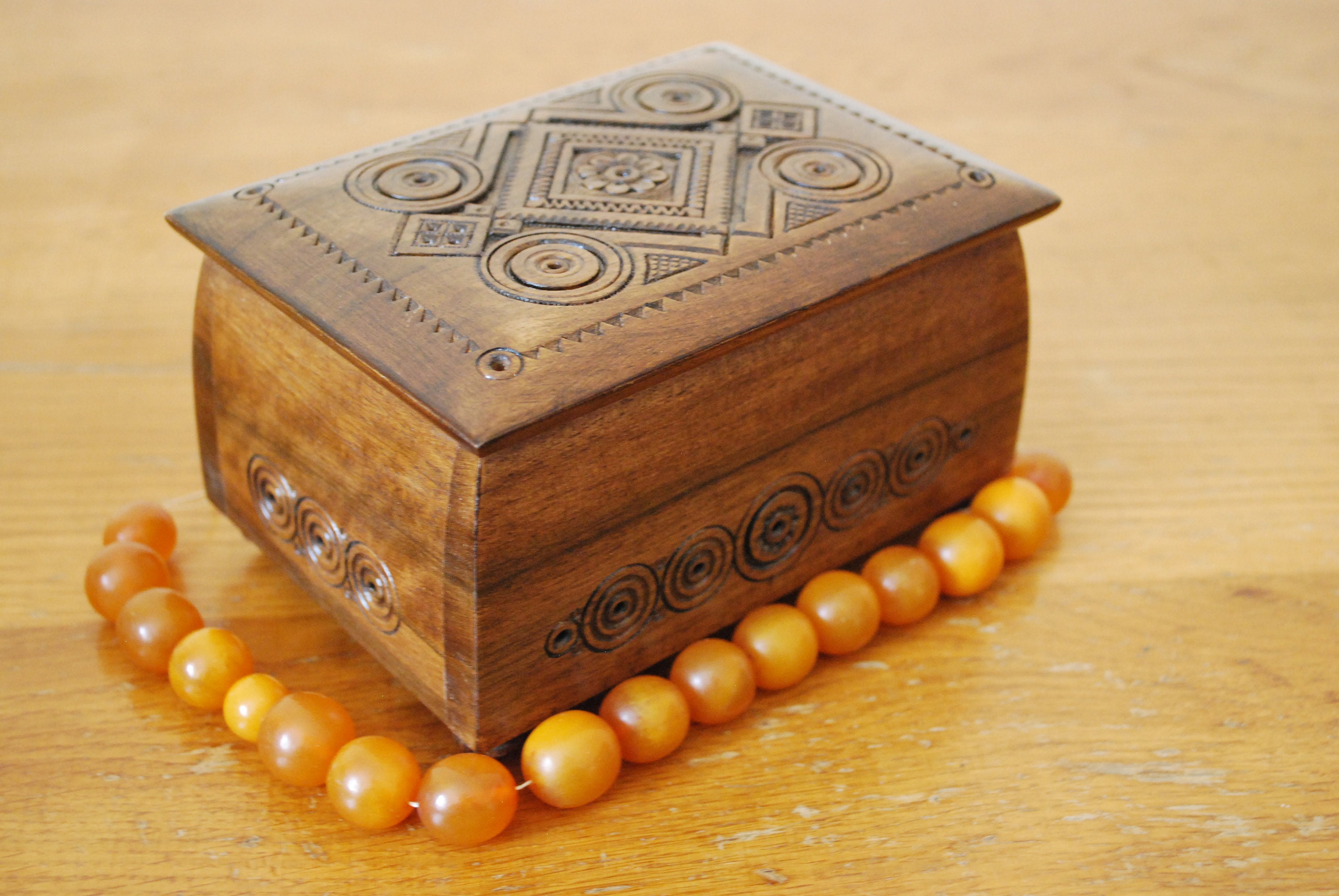 Wooden Jewelry Box Carved Casket Wedding Gift Women Wood - Etsy