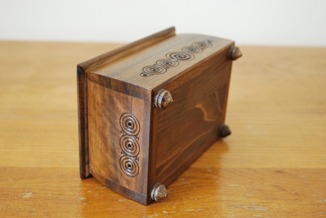 Wooden Jewelry Box Carved Casket Wedding Gift Women Wood - Etsy