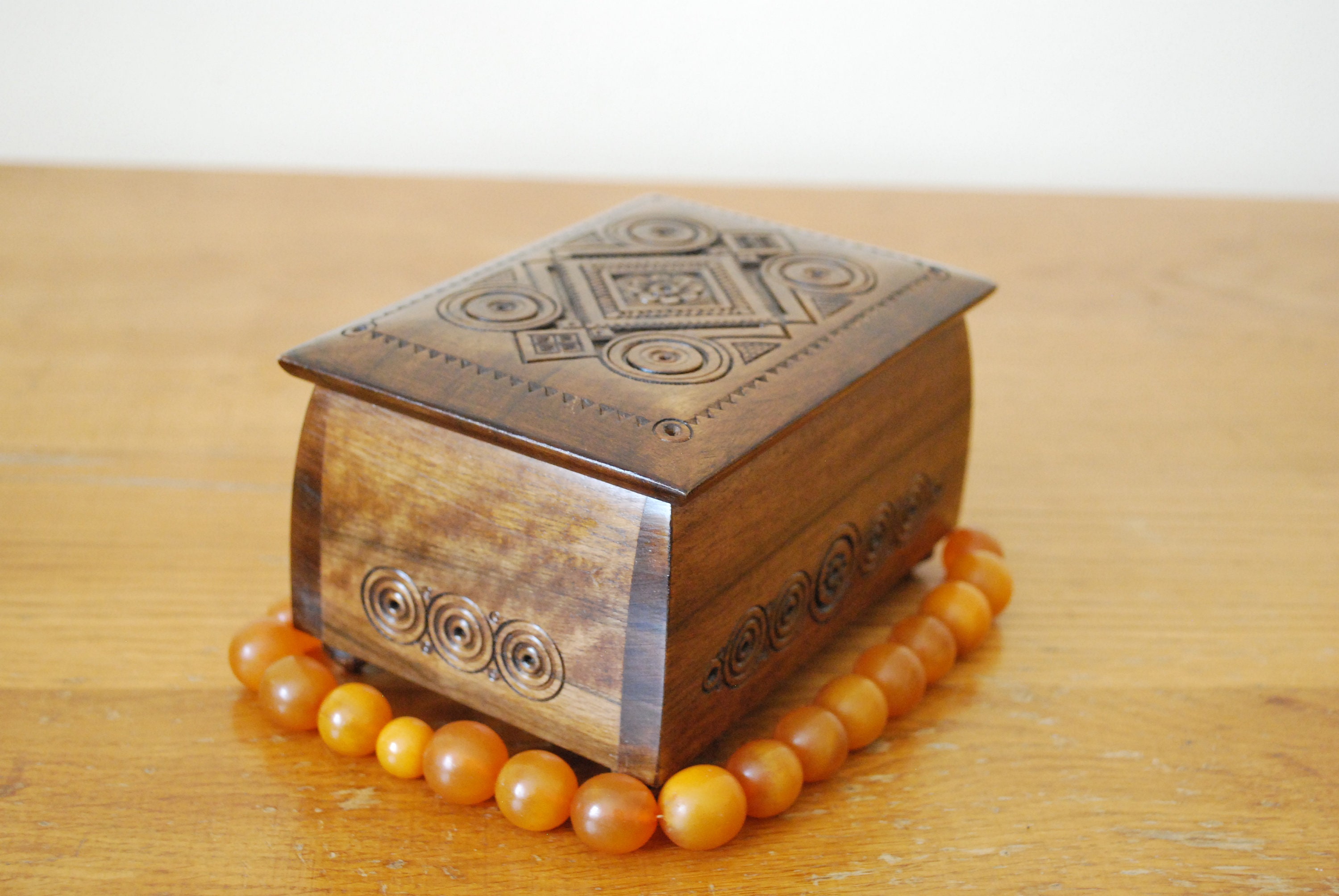 Wooden Jewelry Box Carved Casket Wedding Gift Women Wood - Etsy