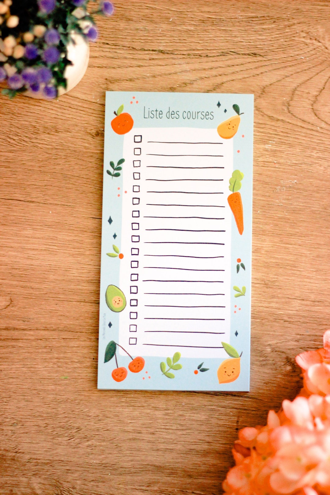 Bloc Note Liste Des Courses 50 Pages - Etsy