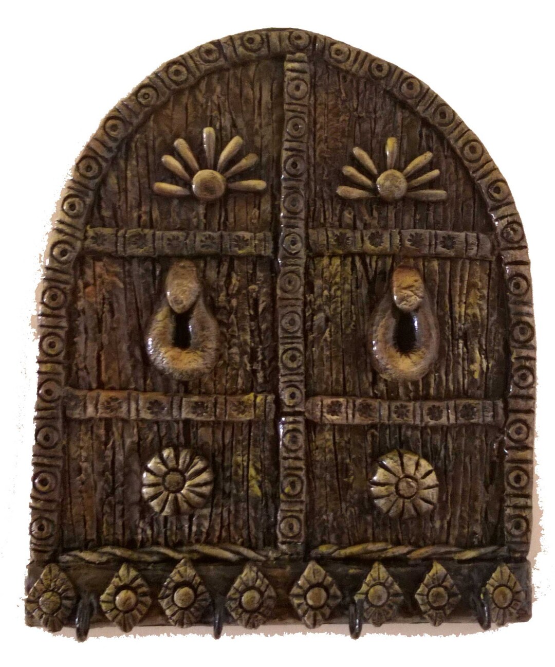 Key Holder Antique Door Design, Wooden Key Holder, Wall Key Holder ...