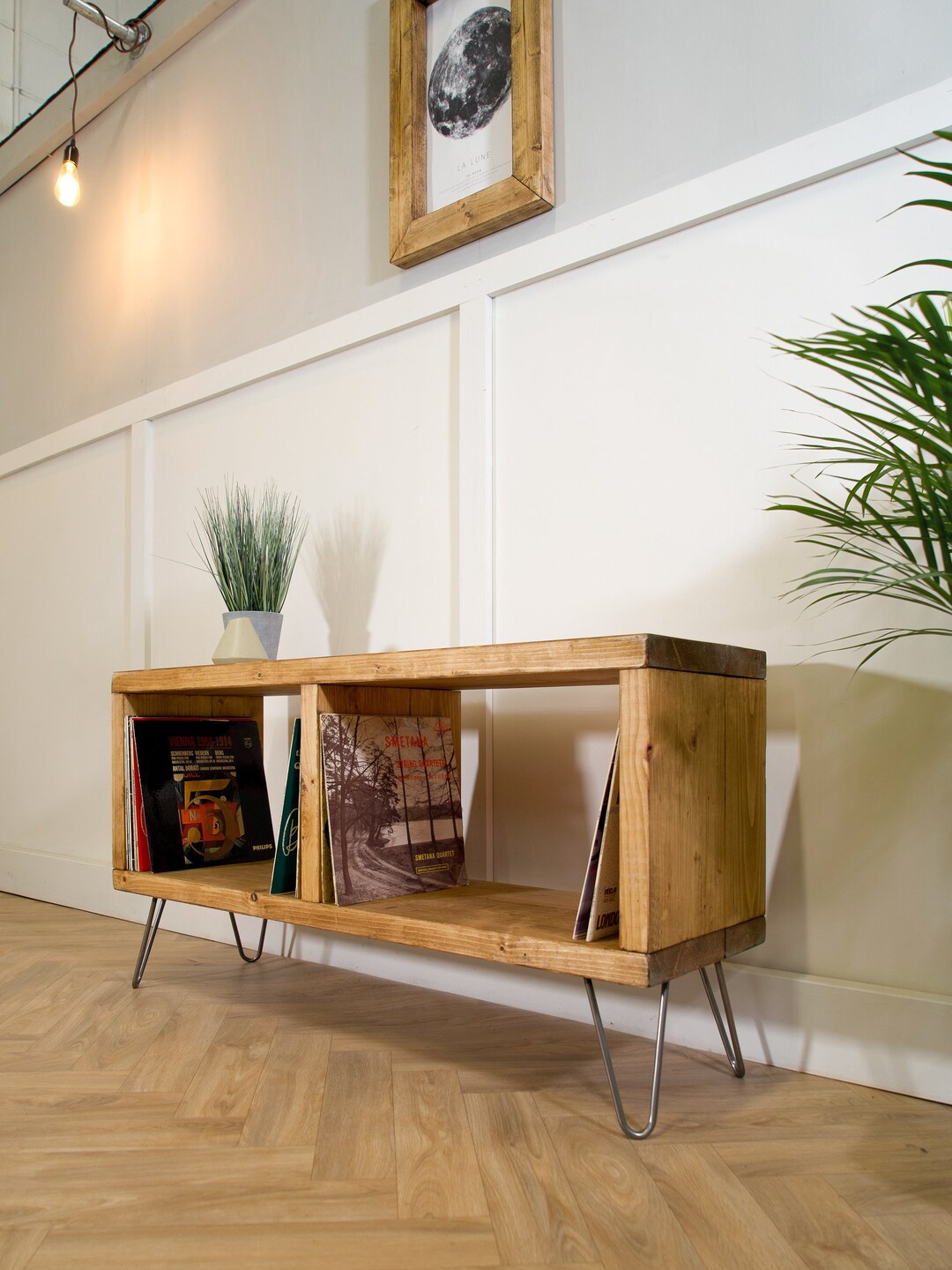 Industrial Record Cabinet | Reclaimed Vinyl LP Storage Unit | Scaffold ...