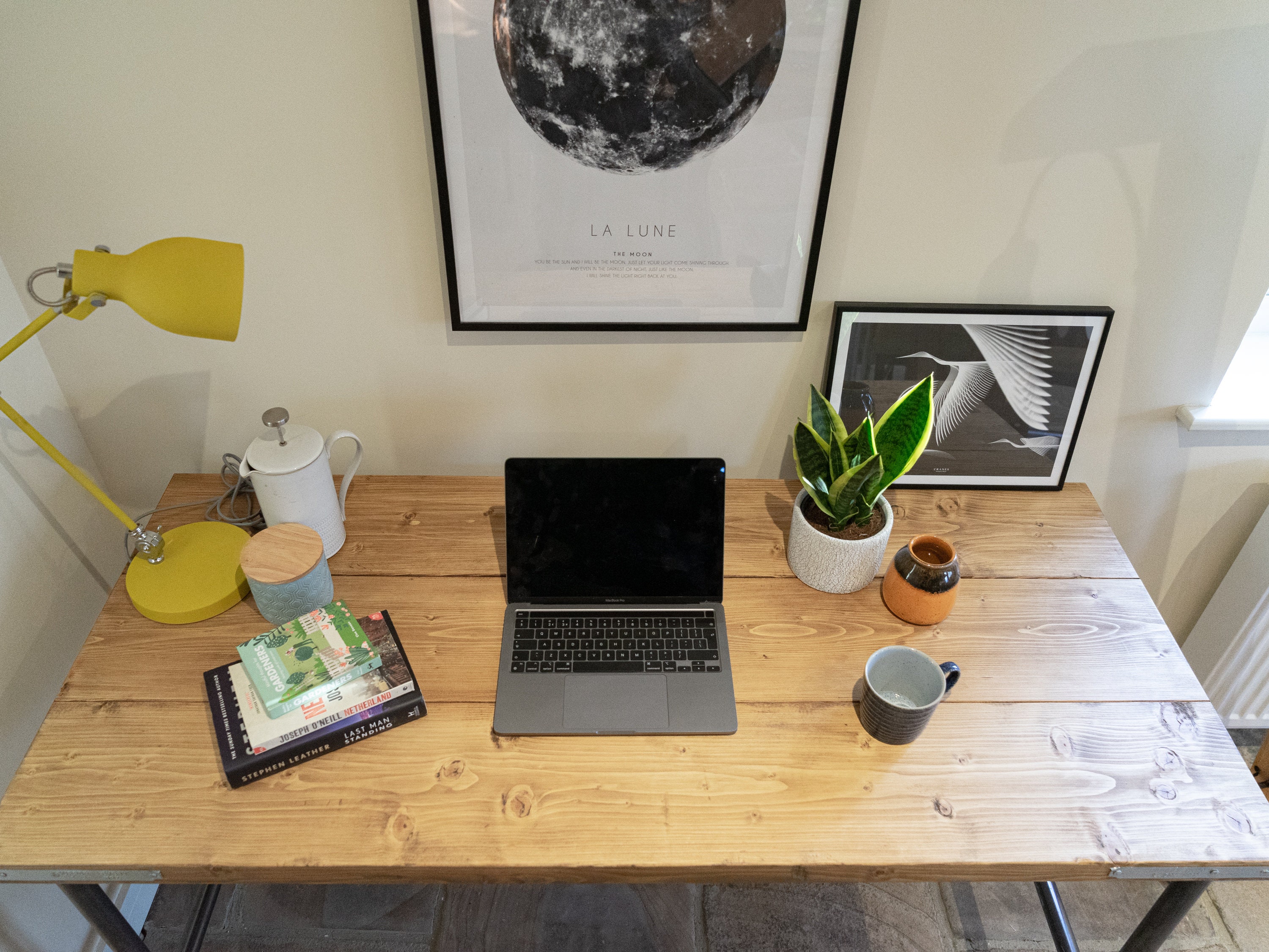 Rustic Scaffold Board Desk on Steel Tube Legs Industrial - Etsy UK