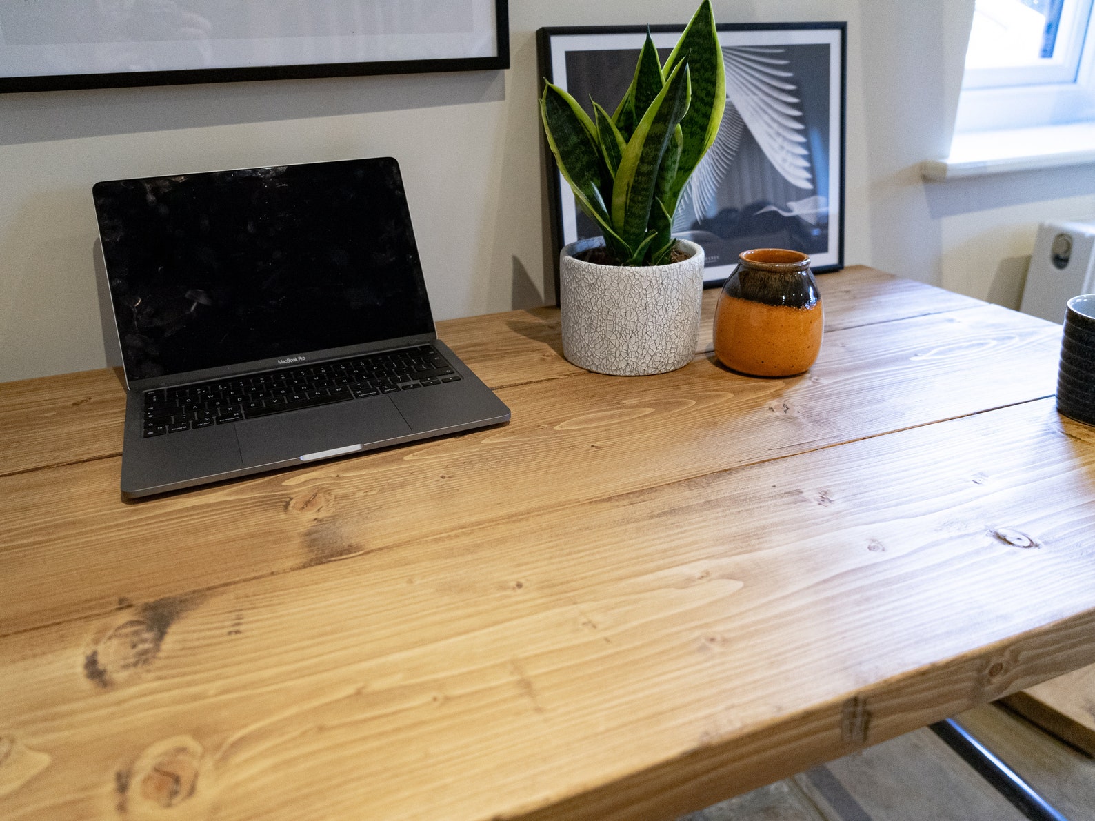 Rustic Scaffold Board Desk on Steel Tube Legs Industrial - Etsy UK