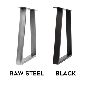 Industrial Scaffold Board Coffee Table on Trapezium Steel Box Section ...