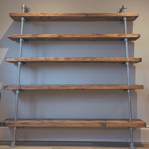 Rustic Reclaimed Scaffold Board Bookcase - Etsy