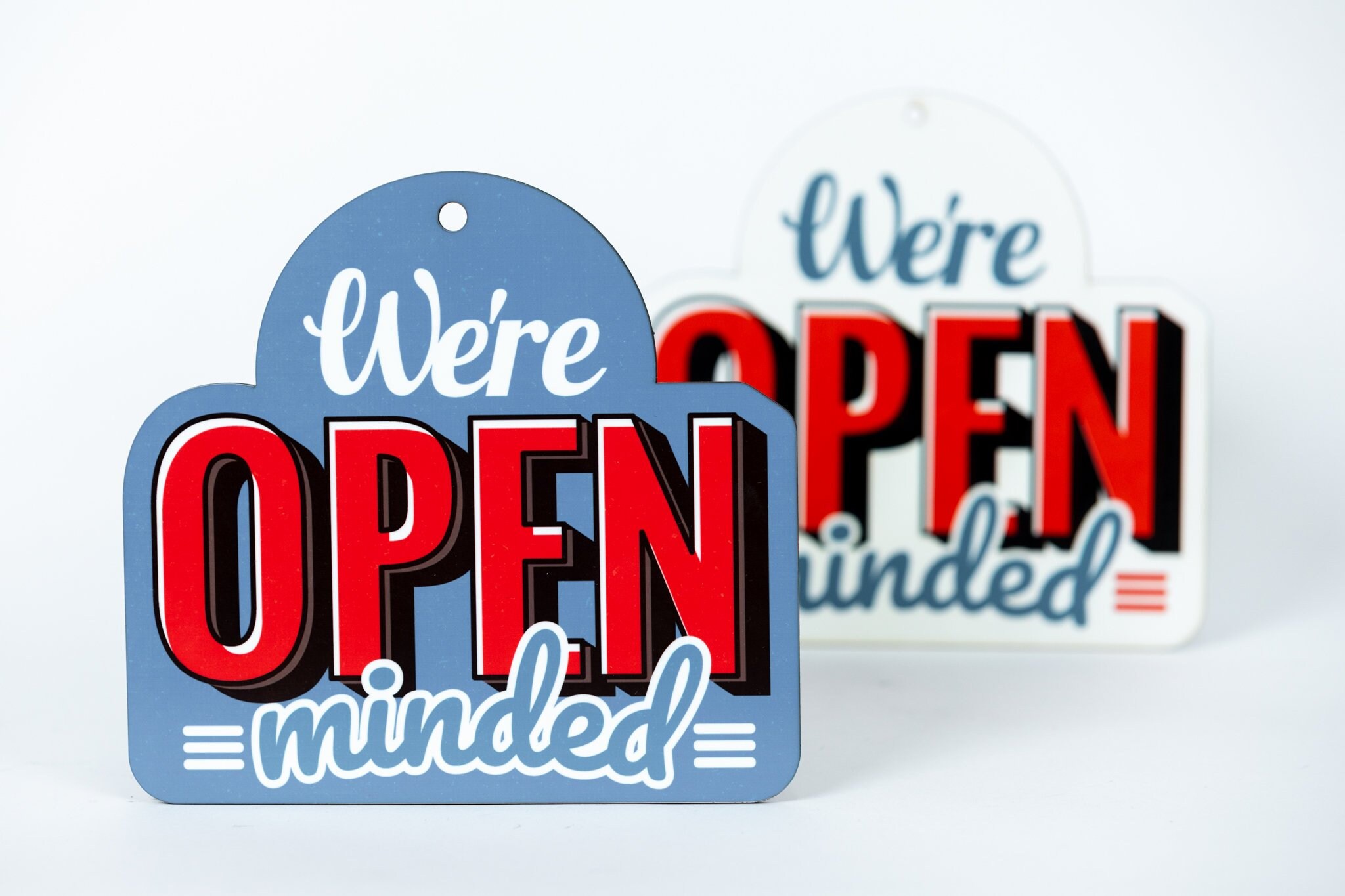 We're Open Minded Door Sign - Etsy