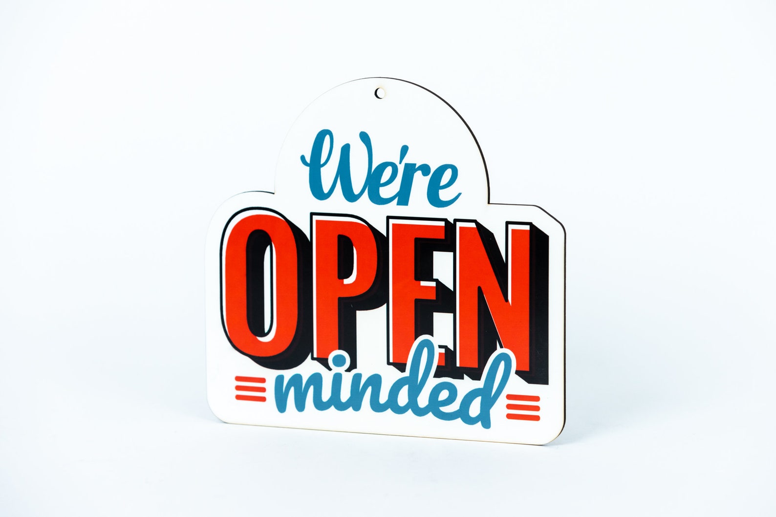 We're Open Minded Door Sign - Etsy