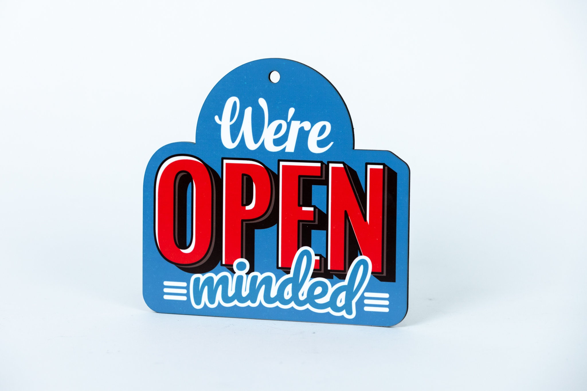 We're Open Minded Door Sign - Etsy