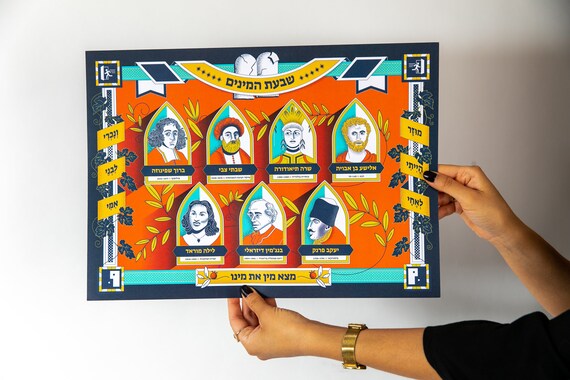 Shivat Haminim Poster | Etsy