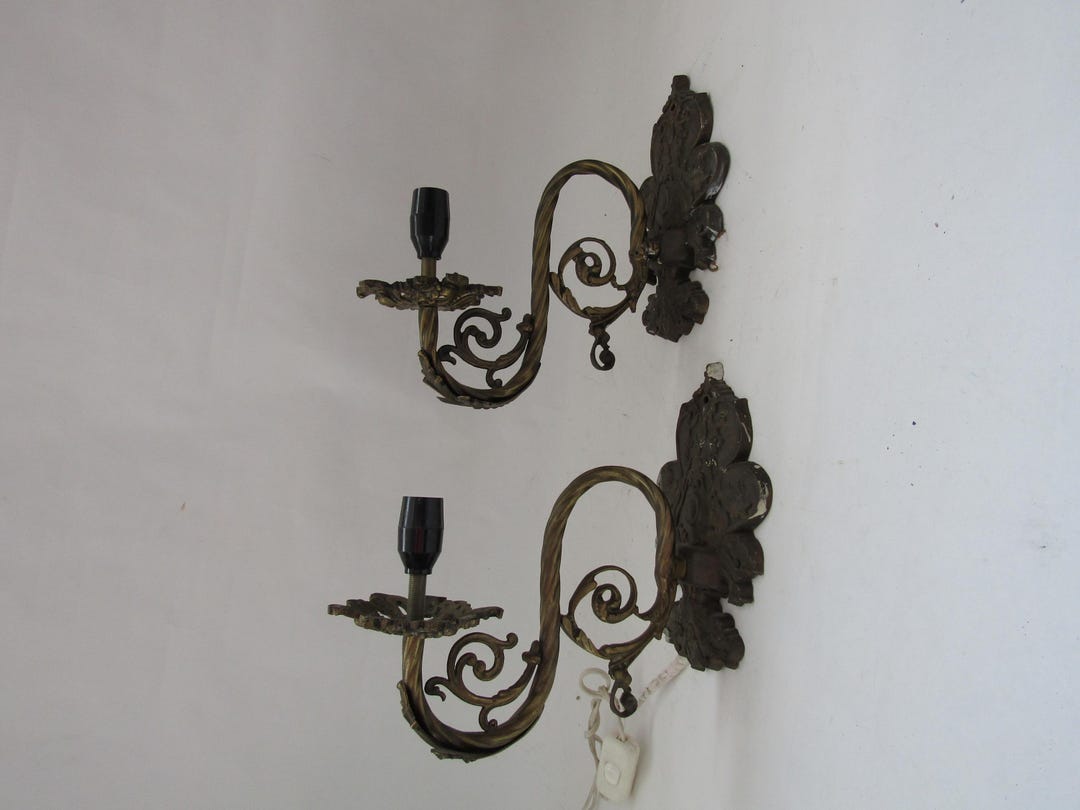 Old Fashioned Wall Lights, Antique Wall Sconces, Wall Sconce Pair ...