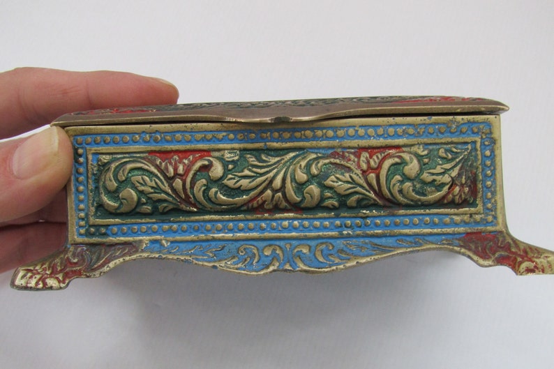 Very Old Greek Brass Box Parthenon Acopolis Design Vintage | Etsy