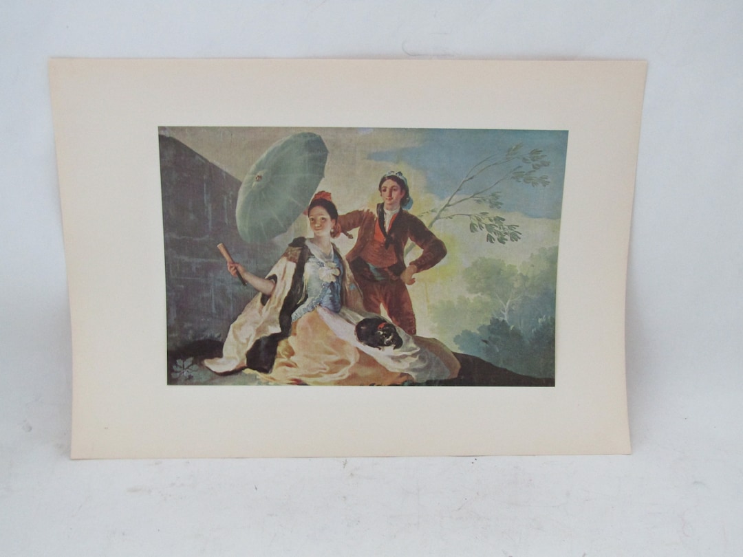 Goya, the Parasol, El Quitasol, Vintage Art Print, Romanticism ...