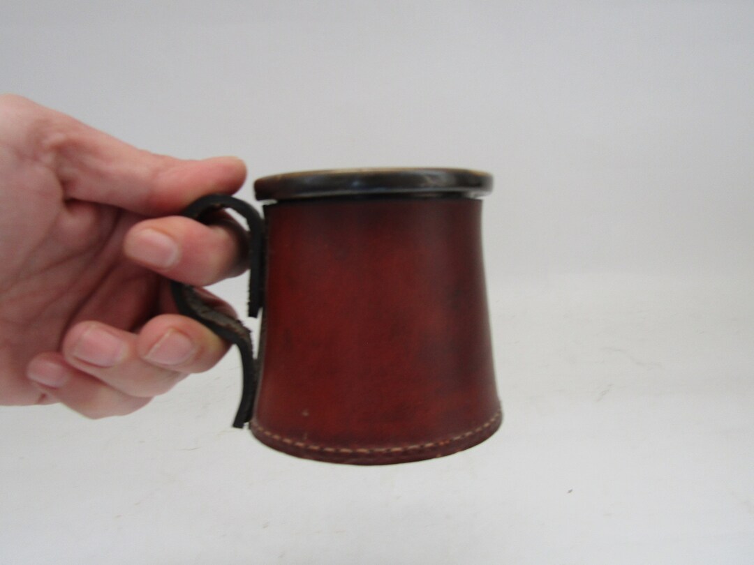Leather Wrapped Tankard, Leather Covered Tankard, Tankard Drink ...