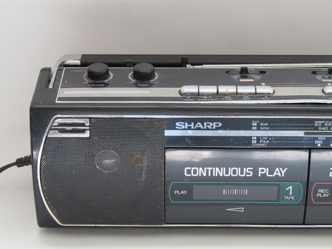Sharp Stereo Radio Cassette Recorder Vintage Cassette | Etsy