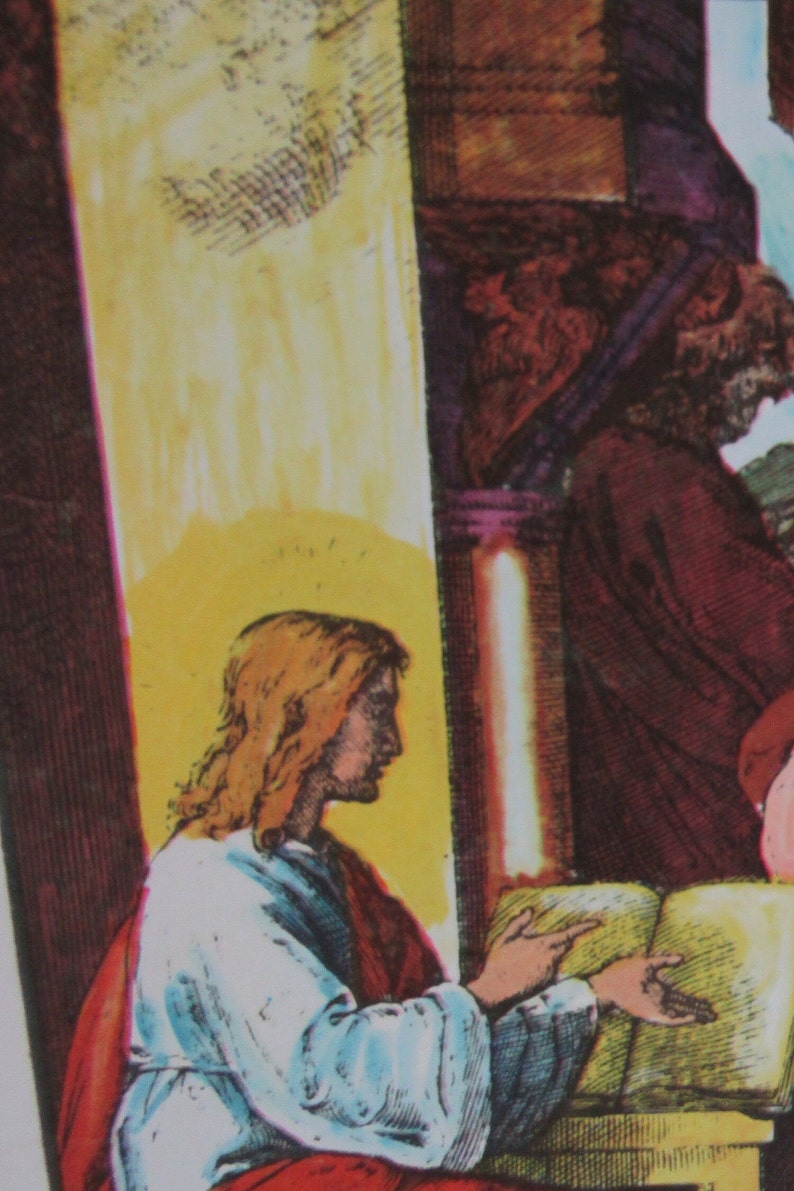 Educational Christian Wall Chart Jesus in the Temple at 12 - Etsy