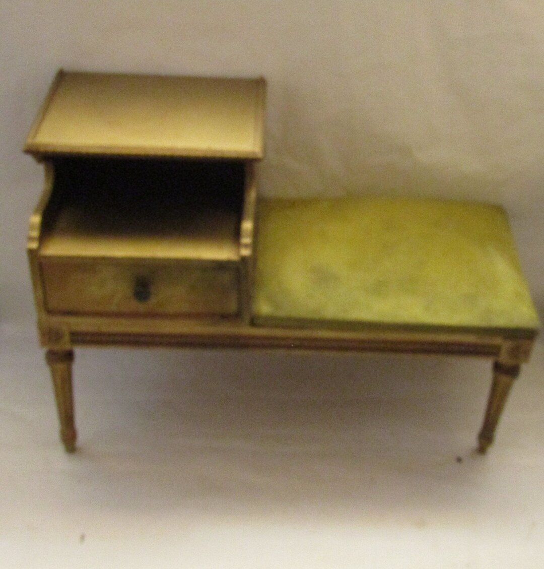 Telephone Chair Mid Century, 1950 Telephone Table With Seat, Antique ...