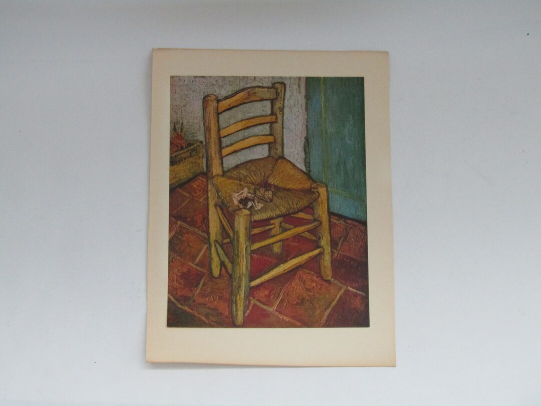 Vintage Van Gogh Chair Art Print: Meta-impressionism, 1952 - Etsy