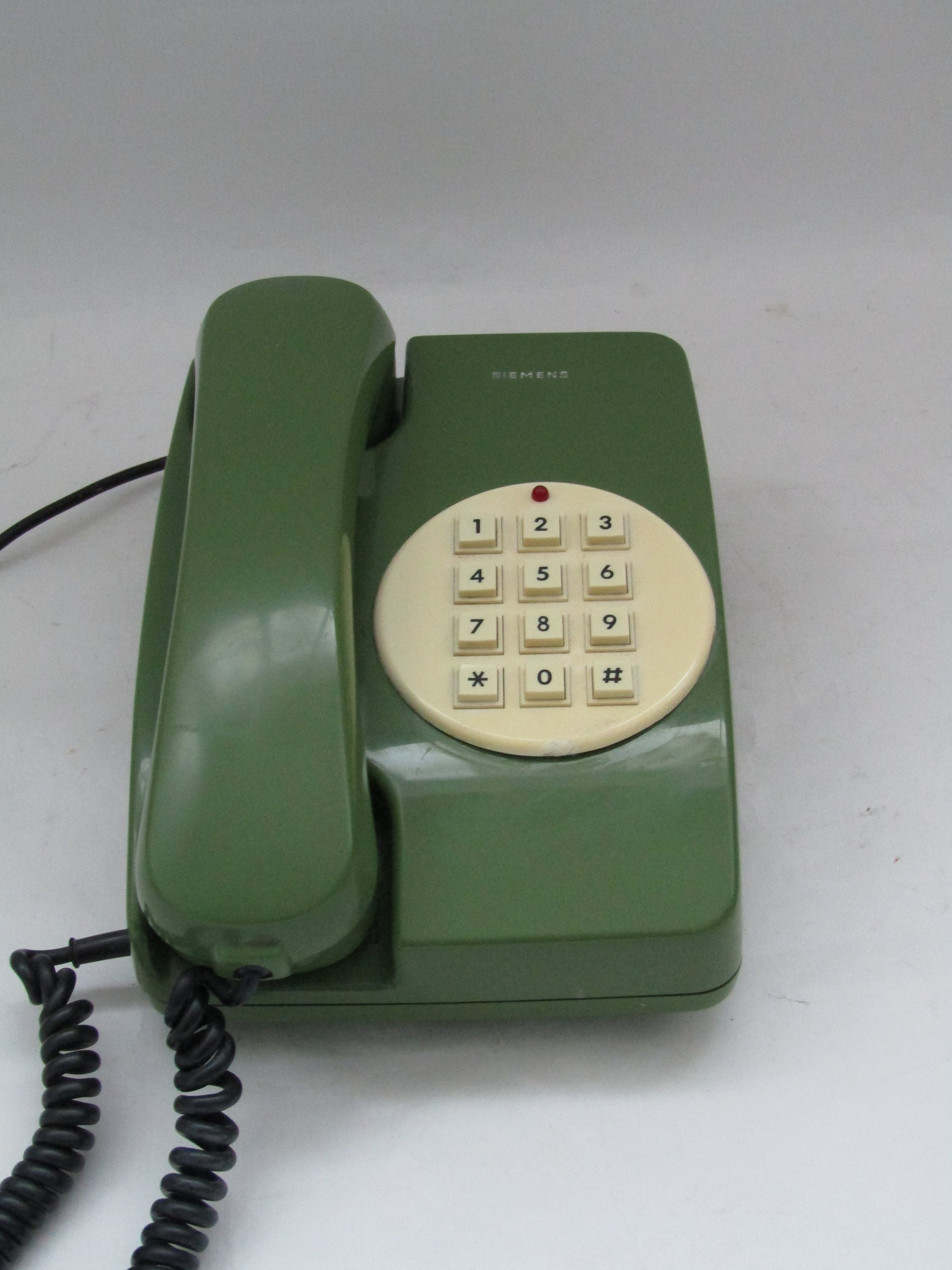 Push Button Telephone Green