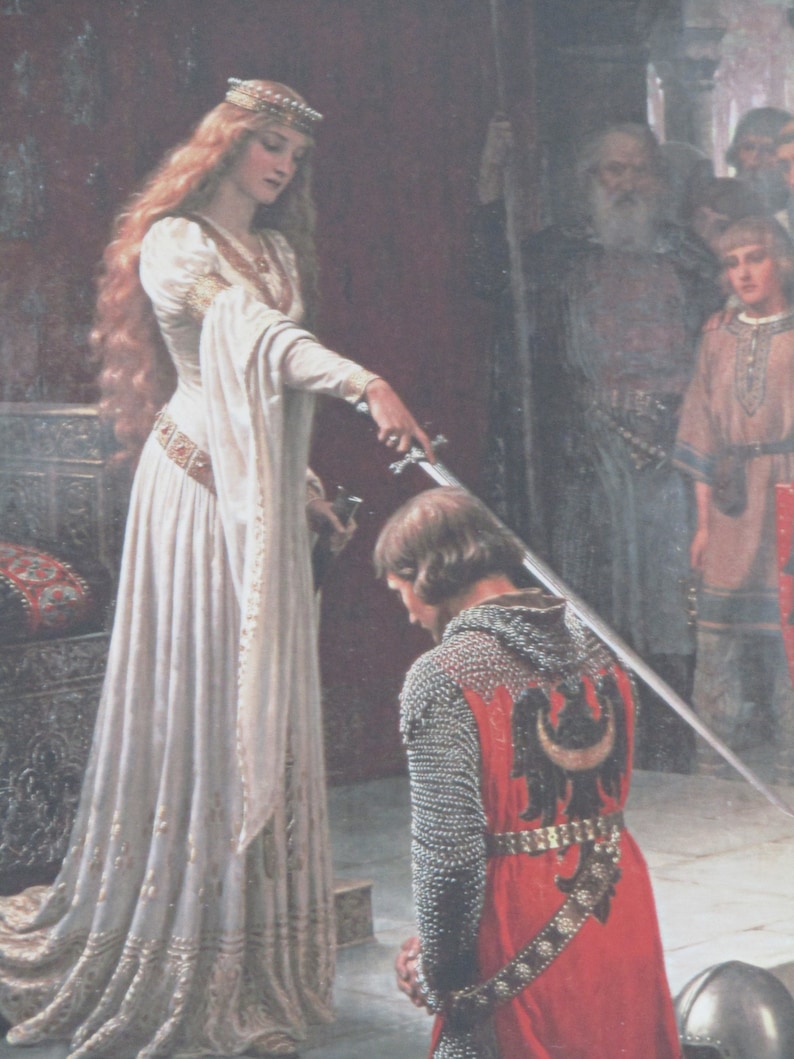 Edmund Leighton Edmund Leighton Art Print Framed Art Print | Etsy