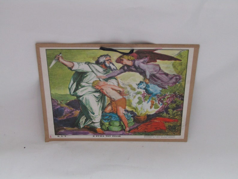 Educational Christian Wall Chart Isaac's Sacrifice - Etsy