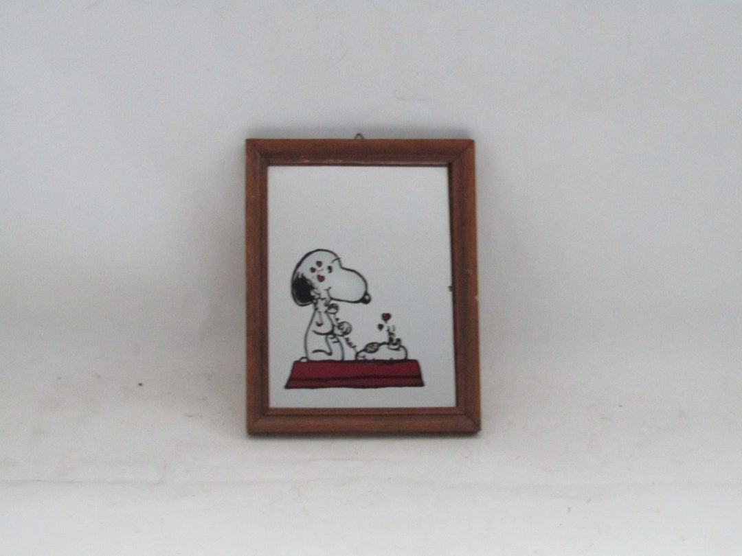 Snoopy, Snoopy Collection Mirror, Snoopy Mirror 1958, Vintage Picture ...