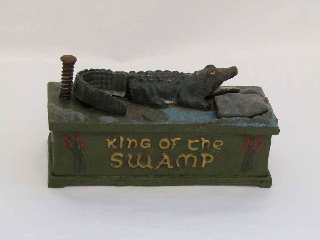 Antique Money Box Collectors, King of the Swamp, Mechanical Money Box ...