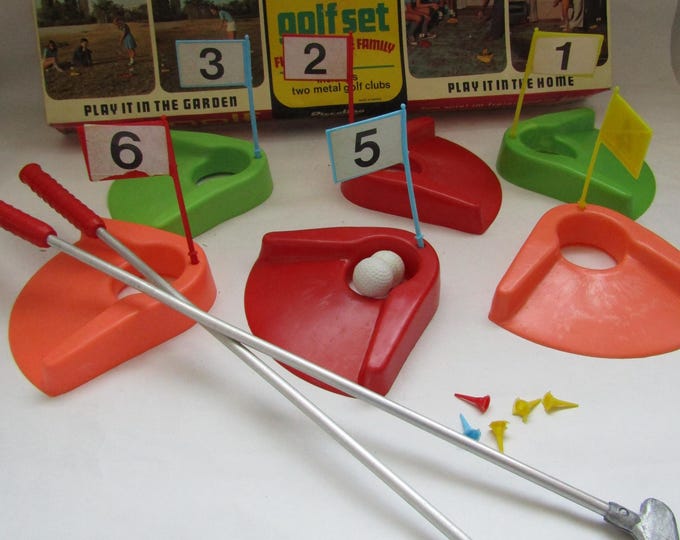Vintage Mini Golf Set: Retro Family Game - Etsy