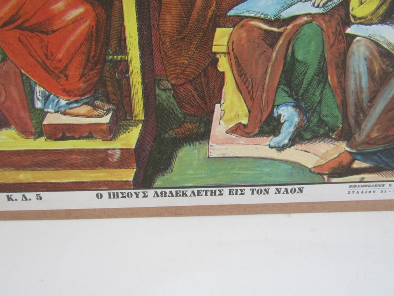 Educational Christian Wall Chart Jesus in the Temple at 12 - Etsy