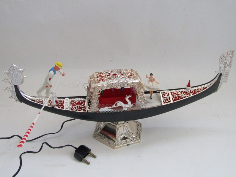 Music Rotating Gondola Light Souvenir of Venice Venice - Etsy