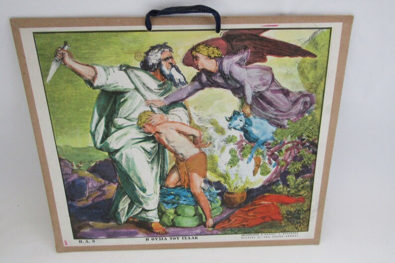 Educational Christian Wall Chart Sacrifice of Isaac - Etsy