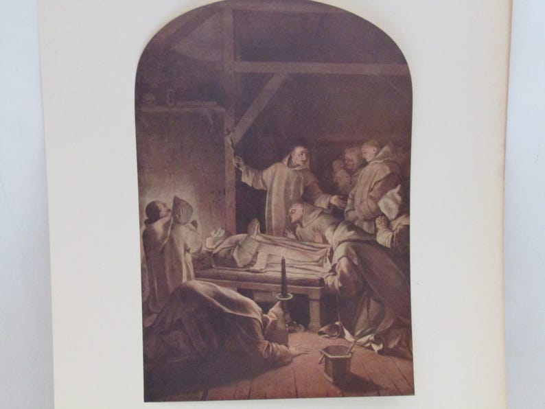 Eustache Le Sueur, Art Print, Saint Sebastian, Death of St. Bruno ...