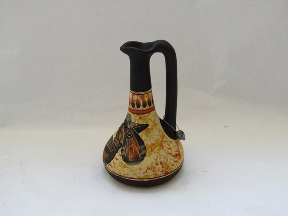 Fine Art Ceramics Art & Collectibles Vintage Greek Pottery Vase/Pitcher ...